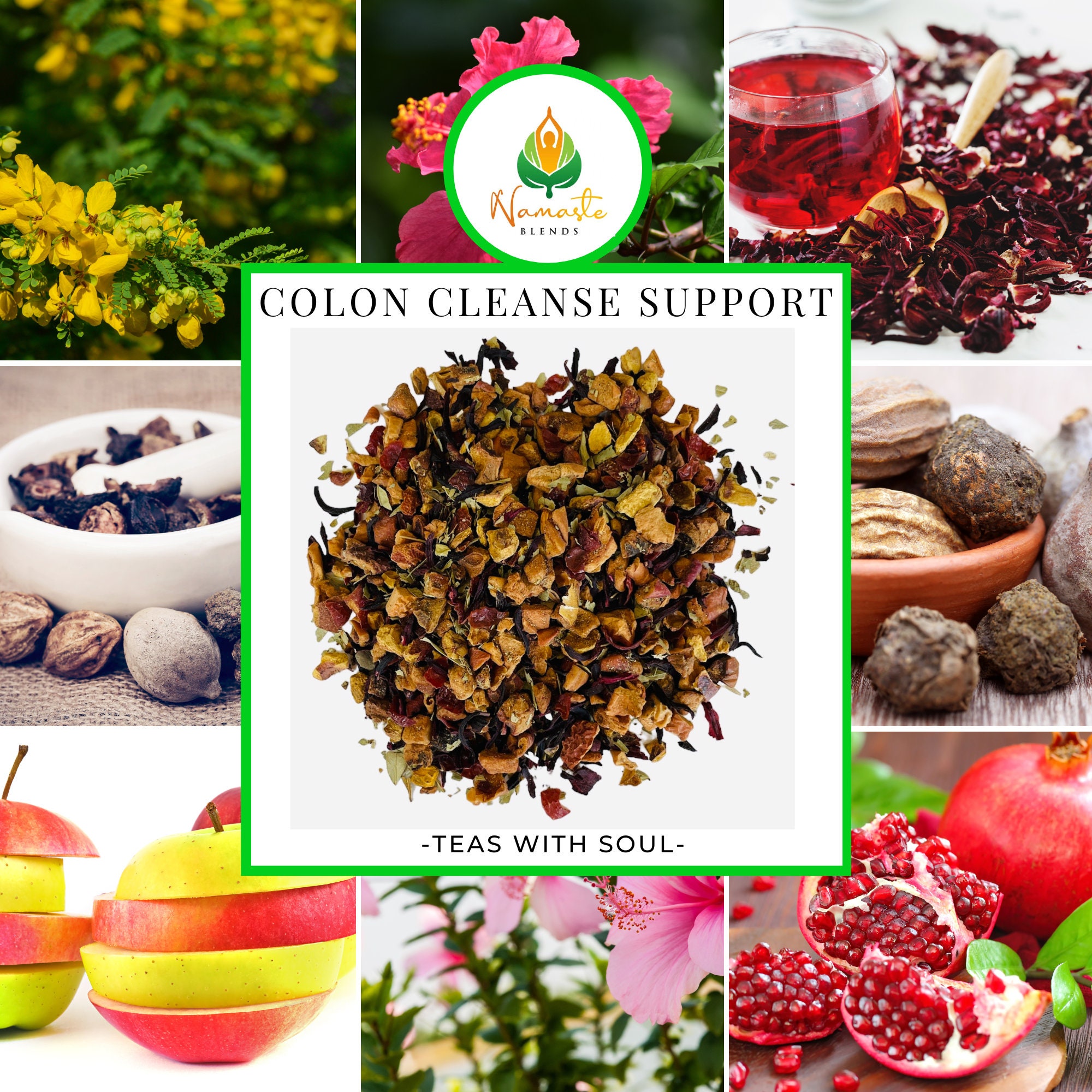 Colon Cleanse Loose Leaf Tea Super Flush Detox Colon Detox Constipation ...