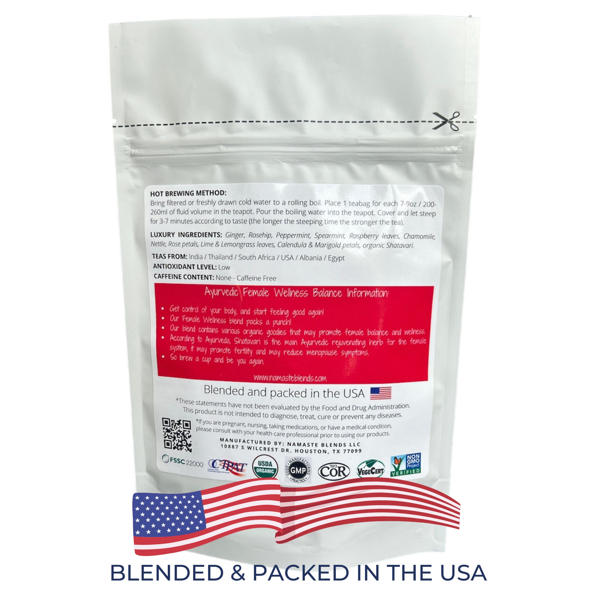 Female Balance Hormone Tea Bag Ladies Tea Menopause Hormone Support Tea ...