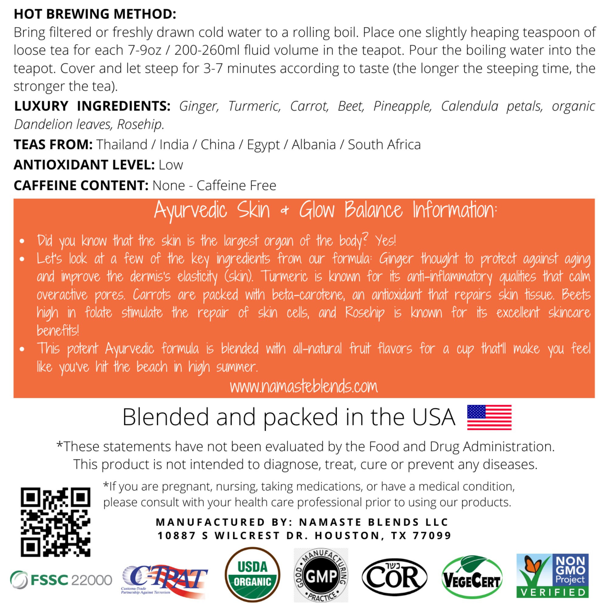 Skin Glowing Tea Clear Skin Tea Glow Skin Tea Beauty Skin Tea for Beautiful Skin Radiant Skin ...