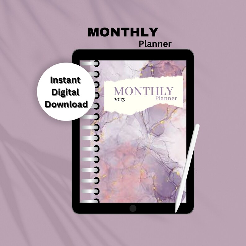 Monthly Planner, Note and Goal Tracker, Event and Birthday Reminders ...