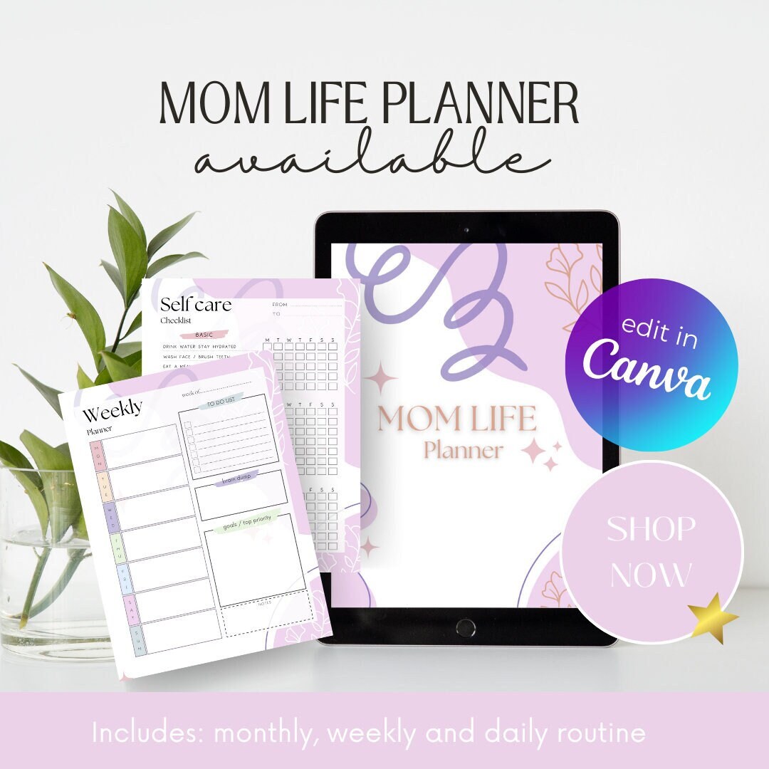 2024 MOM LIFE Digital Planner daily Planner, Weekly Planner, and Daily ...