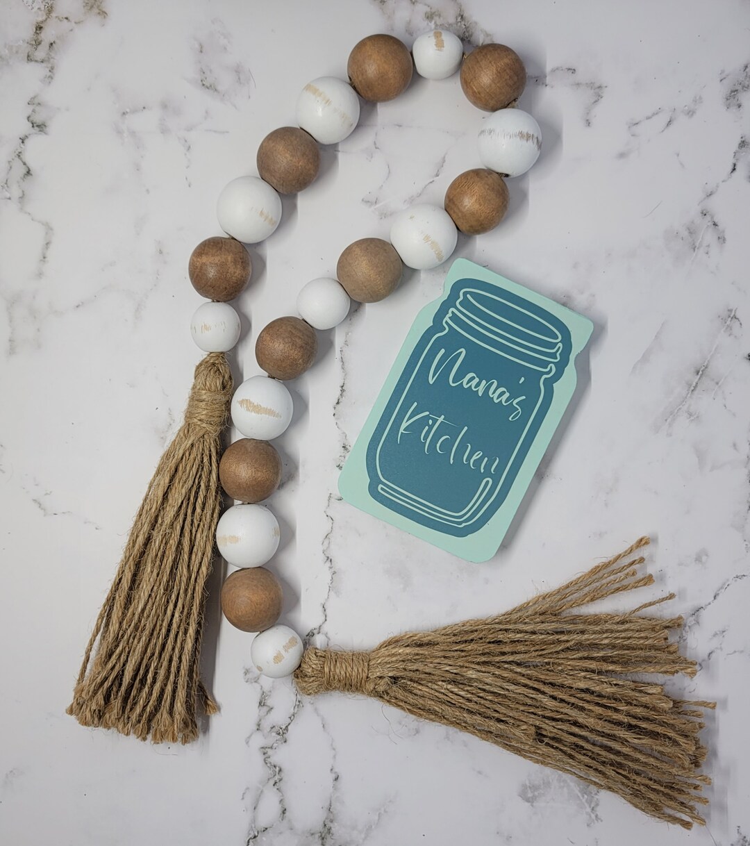 Nana's Kitchen Wood Mason Jar Shelf Sitter: Farmhouse Decor - Etsy