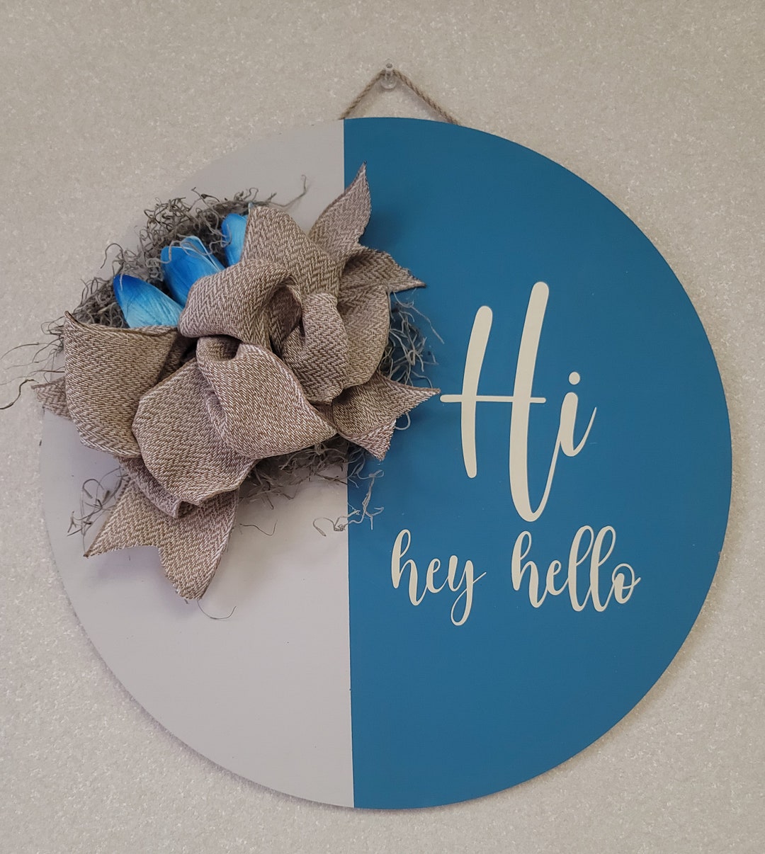 Welcome Sign, Hi, Hey, Hello, Farmhouse Welcome, Funny Welcome Sign ...