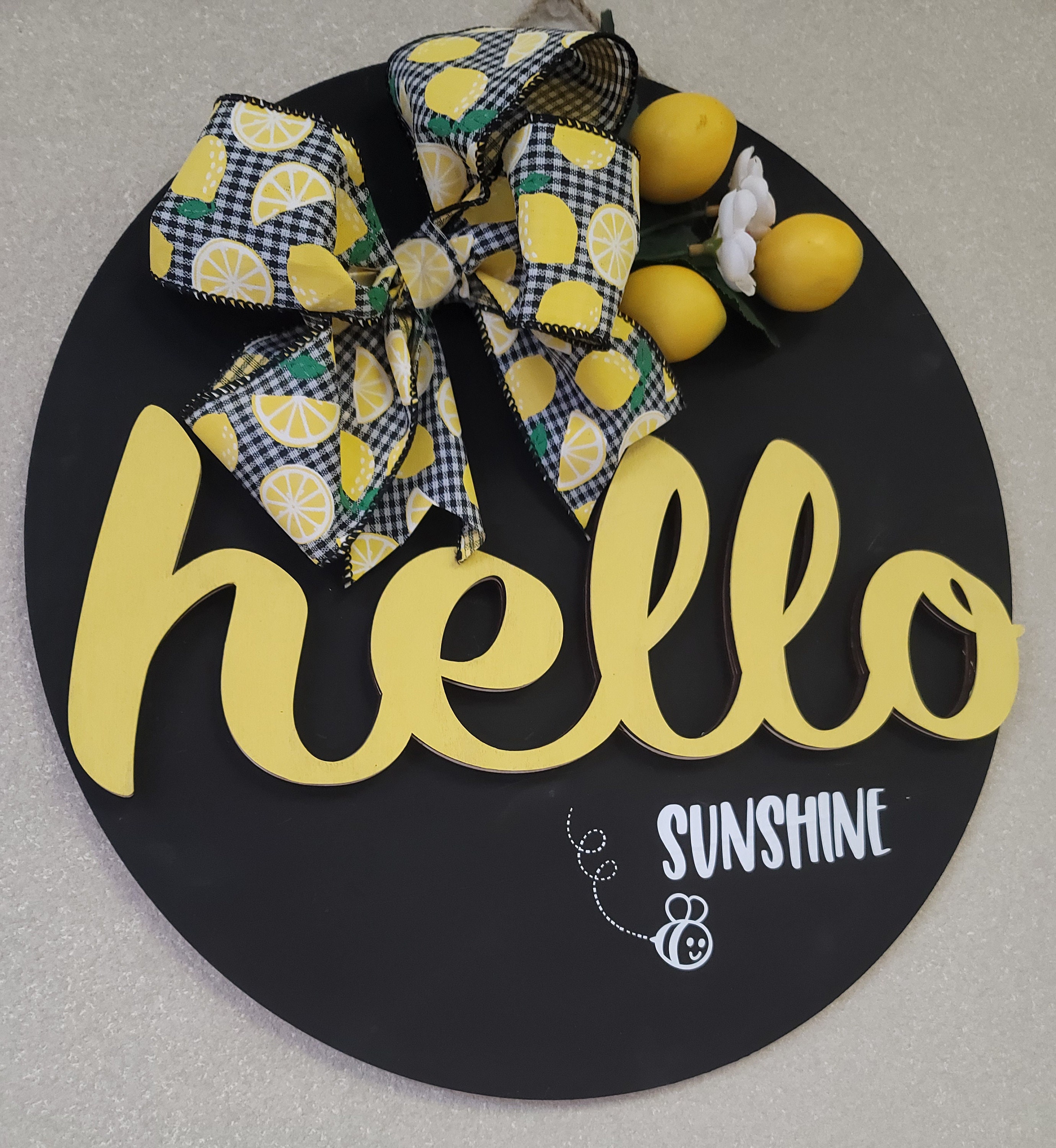 Hello Sunshine Welcome Sign for Your Front Door or Entry Way - Etsy