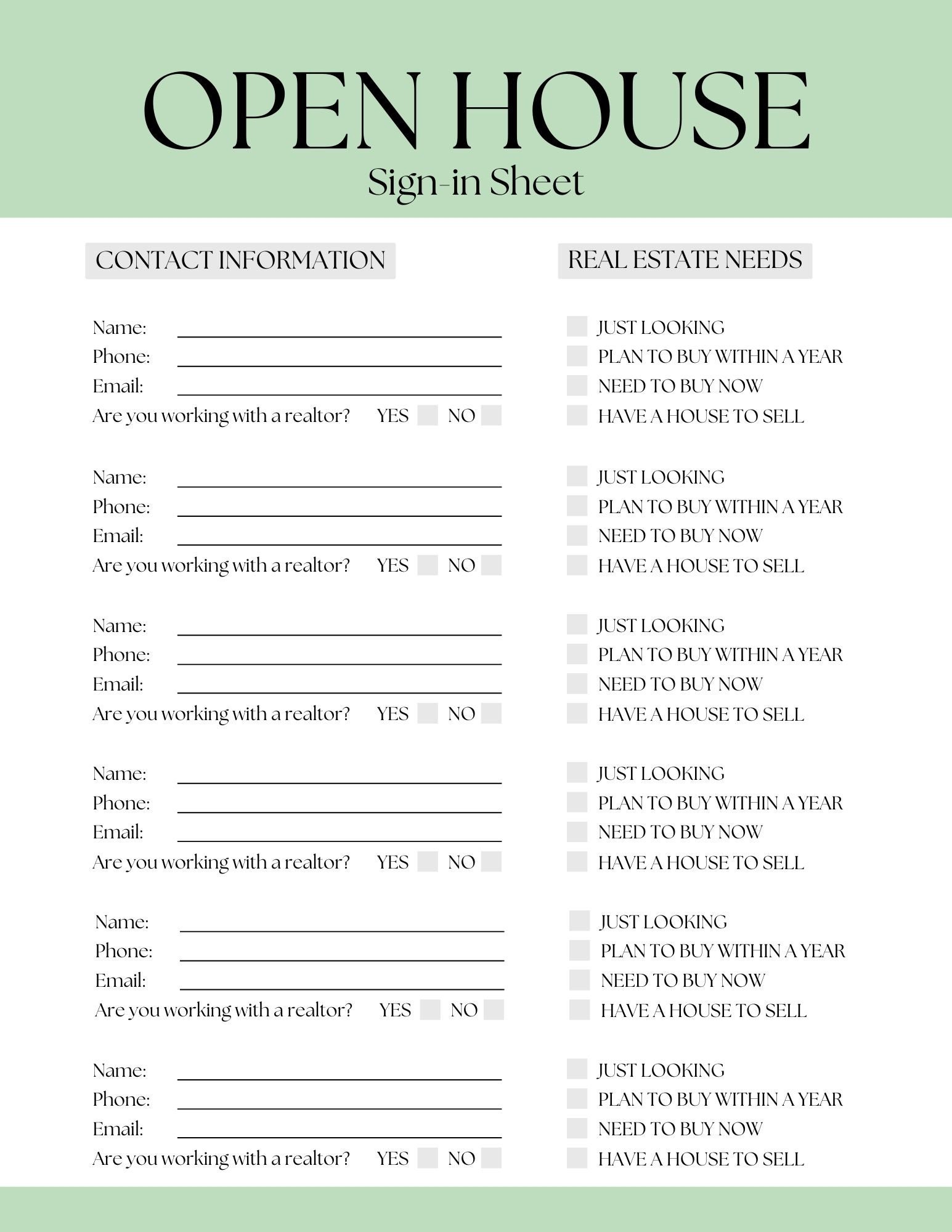 Open House Flyers - Etsy