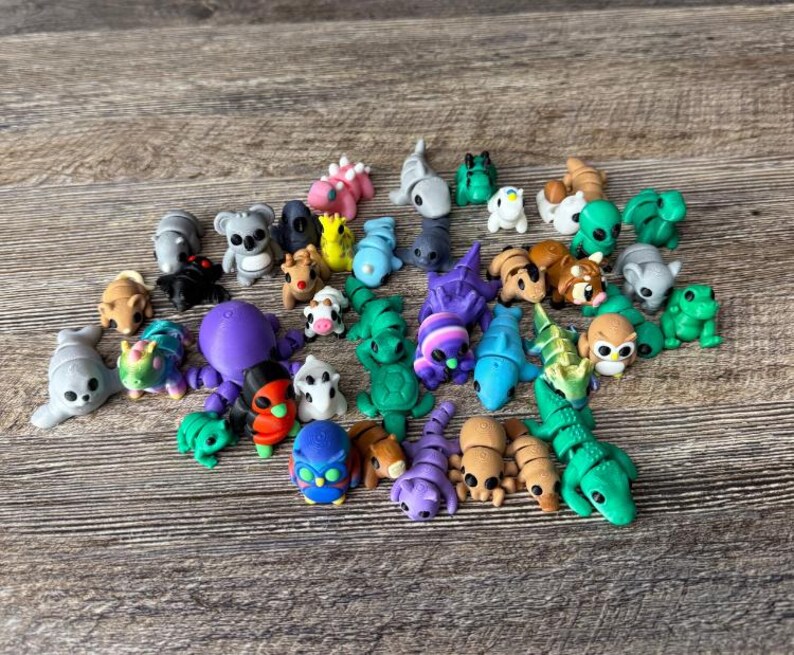 3D Printed Articulated Animals • Random Assortment • Sensory Toys ...
