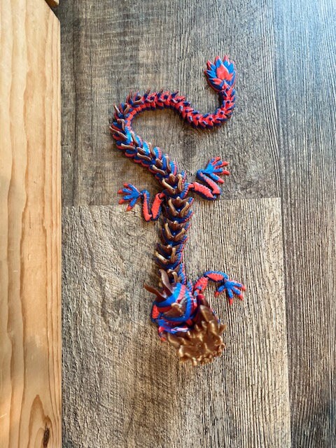 Custom 2ft Long Chinese Imperial Dragon Fidget Toy Approved Flexi ...