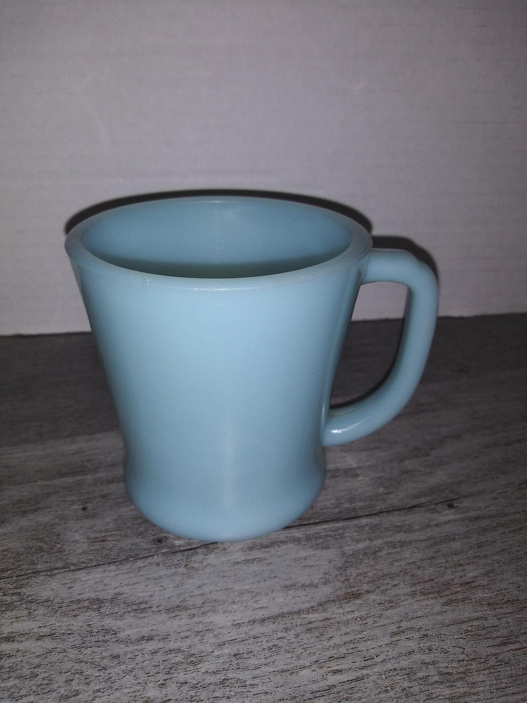 Fire King Turquoise Blue Delphite Oven Ware Vintage Coffee Tea Mug Cup ...