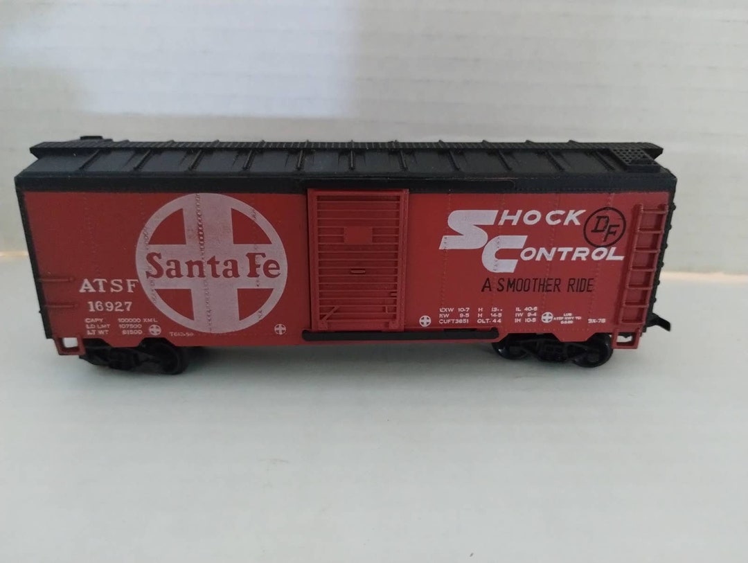 Life Like HO Scale Santa Fe Shock Control Box Car ATSF 16927 - Etsy