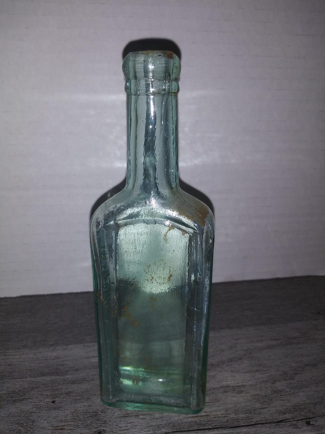 Cha. H. Fletcher's Castoria Aqua Glass Embossed Medicine Bottle - Etsy