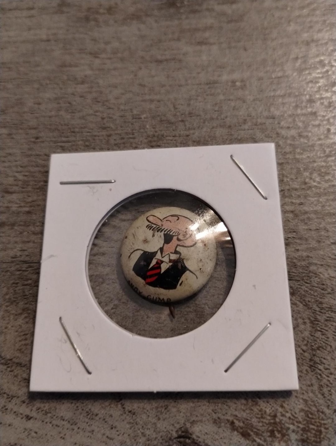 1940's Kellogg's Pep ANDY GUMP Comic Strip Pinback Button Cereal ...