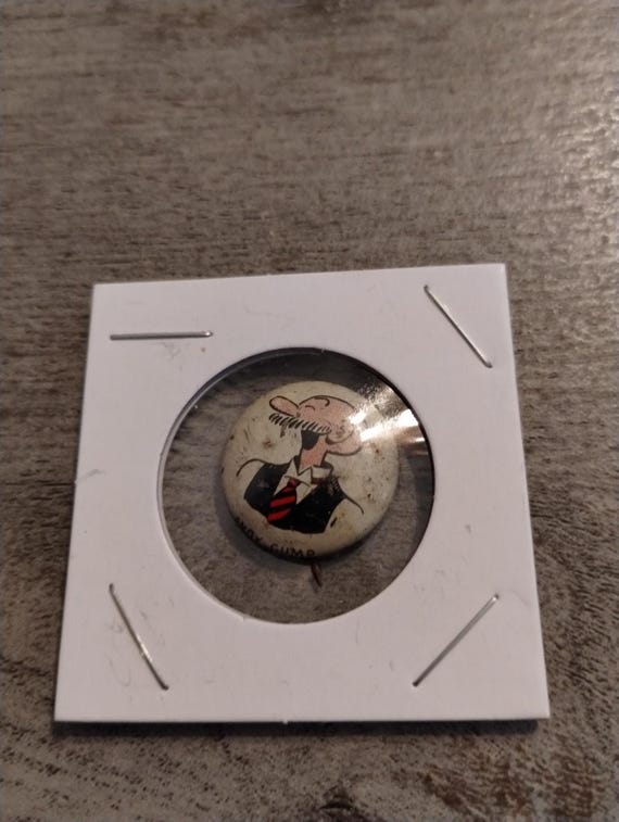 1940's Kellogg's Pep ANDY GUMP comic strip pinback bu… - Gem