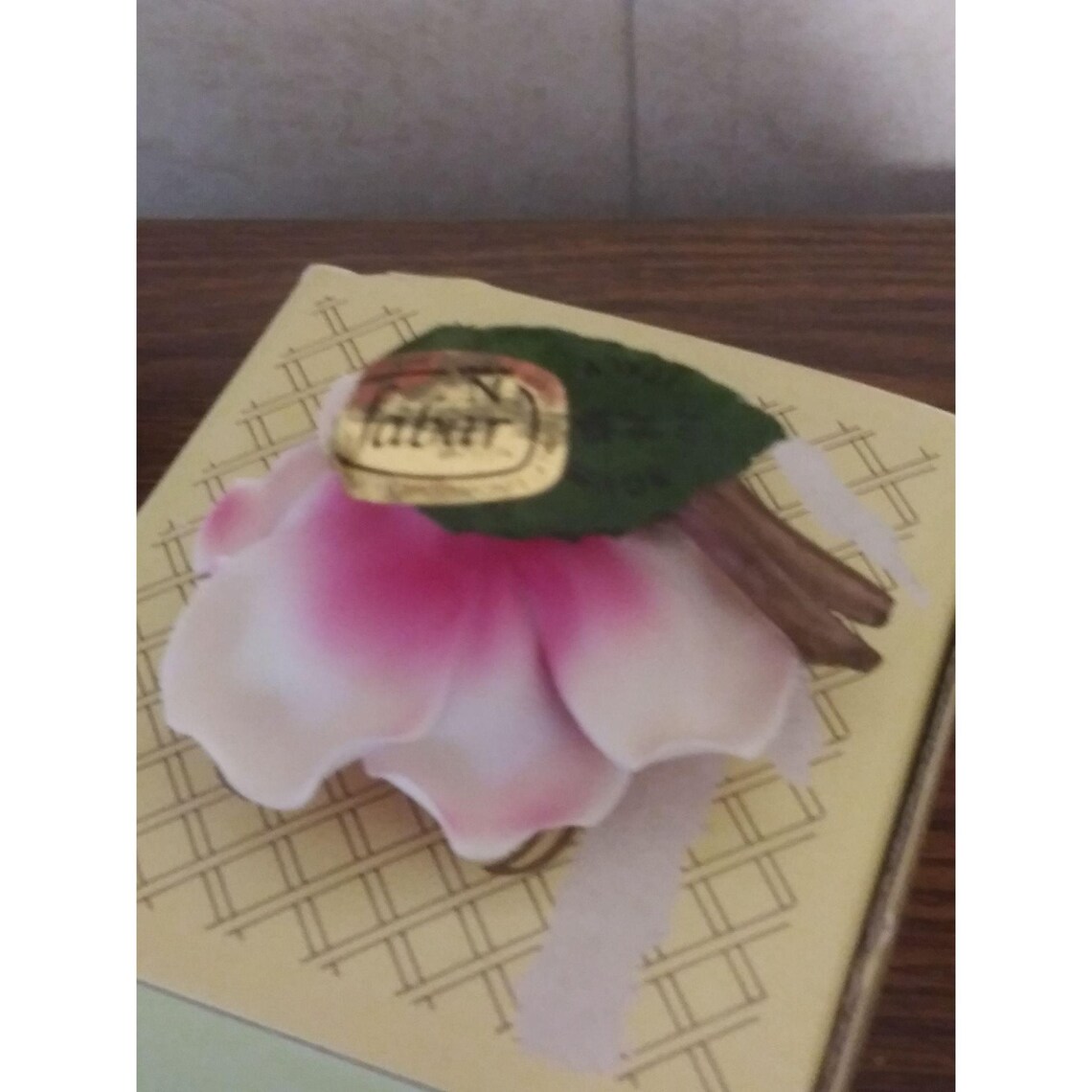 Vintage FABAR Capodimonte Porcelain red Rose Flower MIB - Etsy