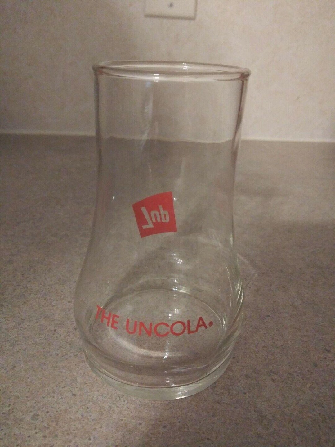 Vintage 1970s 7UP Glass THE UNCOLA 5" Collectible Upside Down Drinking ...
