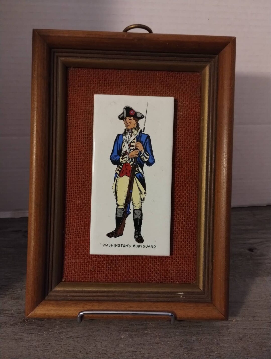Washington's Bodyguard Colonial Soldier Vintage Framed Ceramic Tile - Etsy