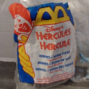 1996 Mcdonalds Happy Meal Disney Hercules Hermes & Wind Titan Figure #1 ...
