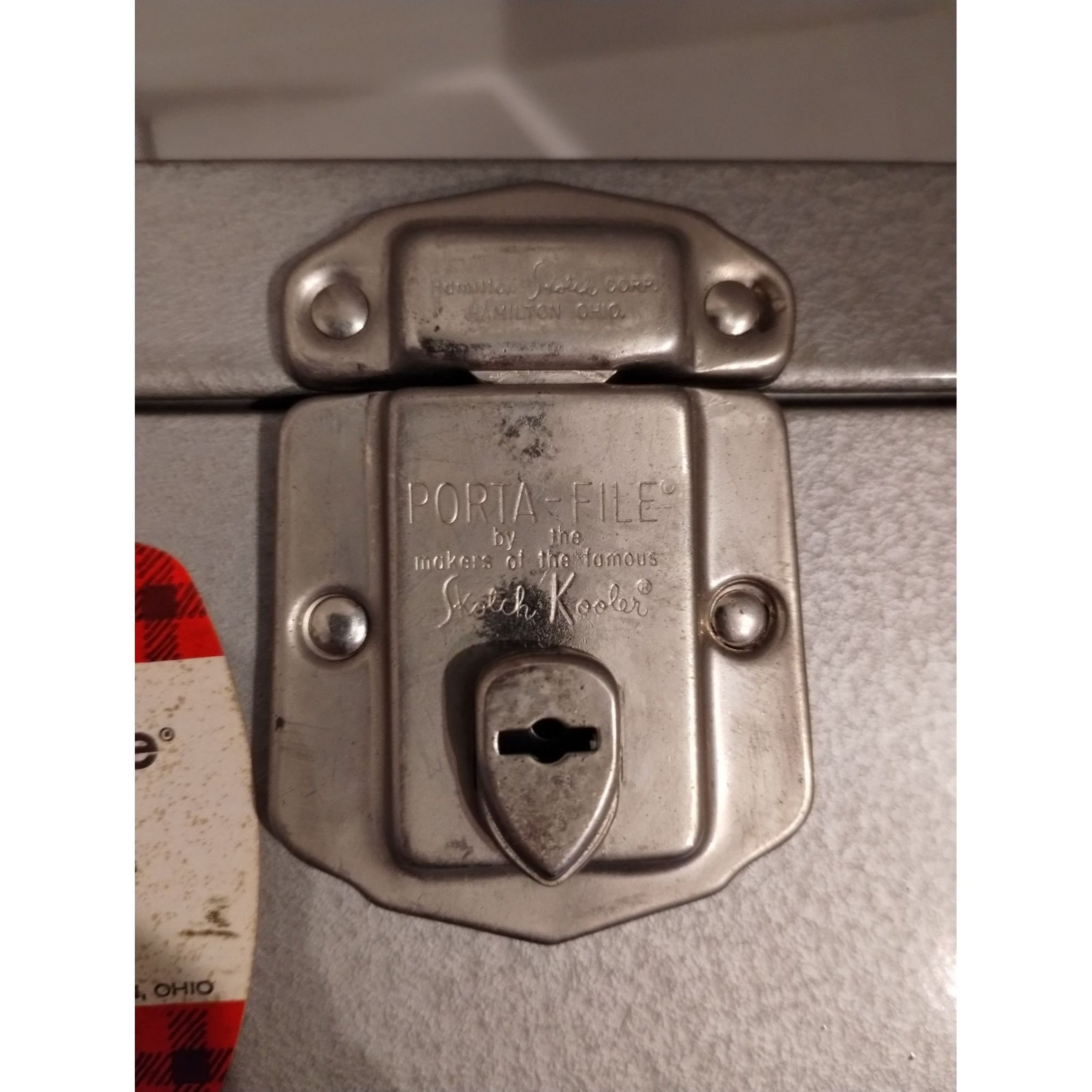 Skotch Kooler PORTA-FILE Metal File Cash Checks Storage Box With Key ...