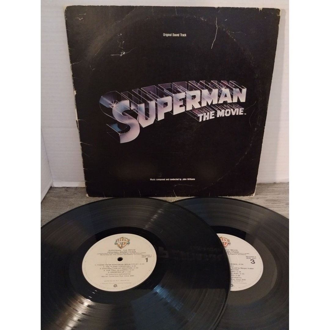 SUPERMAN the Movie 1978 Original Soundtrack LP WB 2BSK-3257 - Etsy