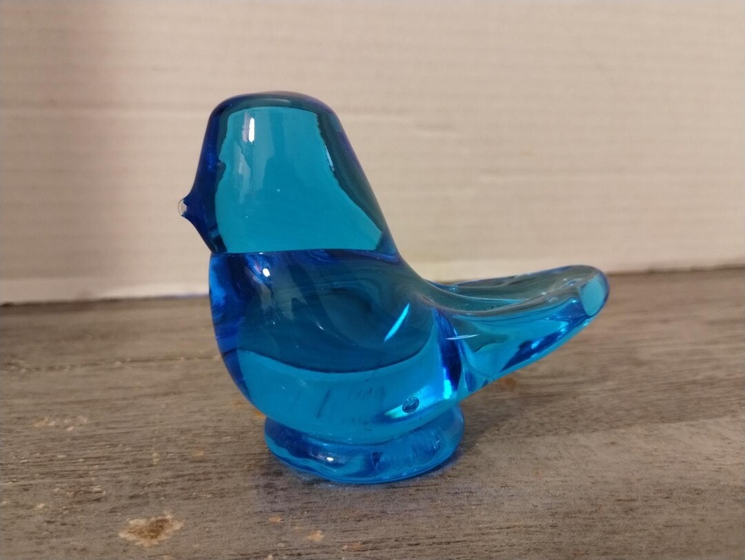 1992 Signed Ron Ray Bluebird of Happiness Art Glass Bird Figurine - Etsy