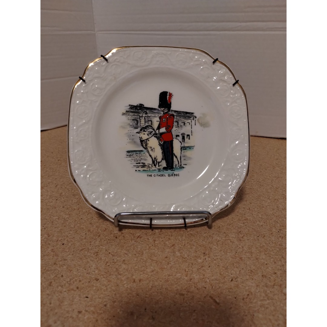 The Citadel Quebec Crown Devon Ironstone England 6 3/4" Square Plate - Etsy