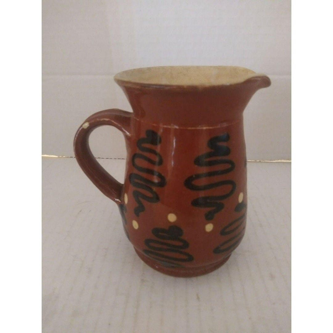 German HANDARBEIT Vintage Art Pottery Pitcher 4 1/2” - Etsy