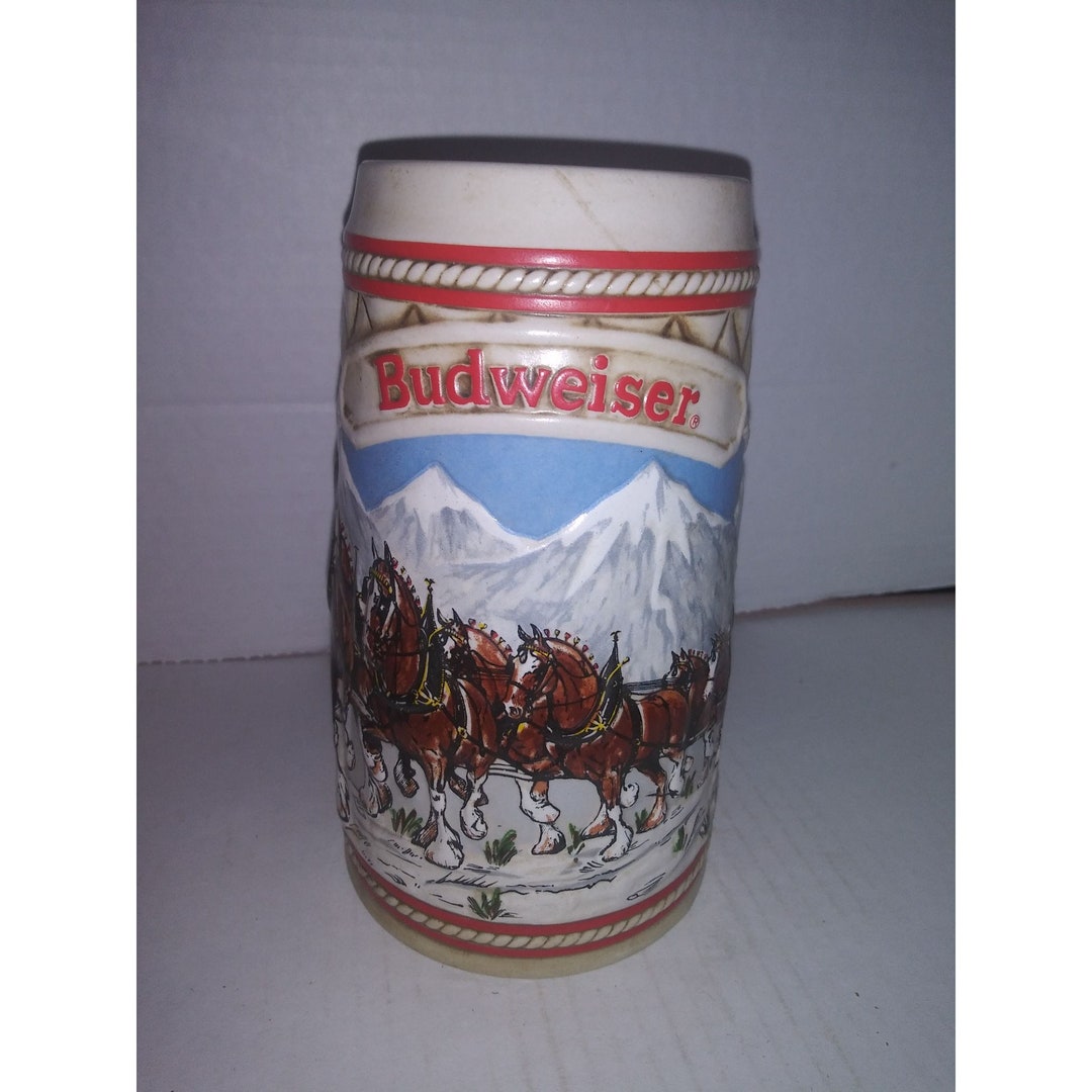 VINTAGE Budweiser Beer Stein Mug Anheuser-busch 1985 "a-series" Limited ...