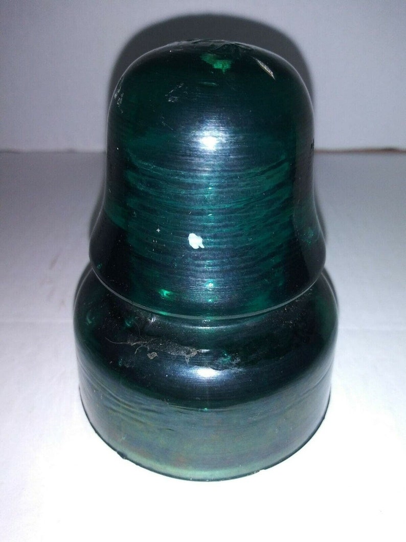 Antique P.R.R. B Green Glass Insulator - Etsy