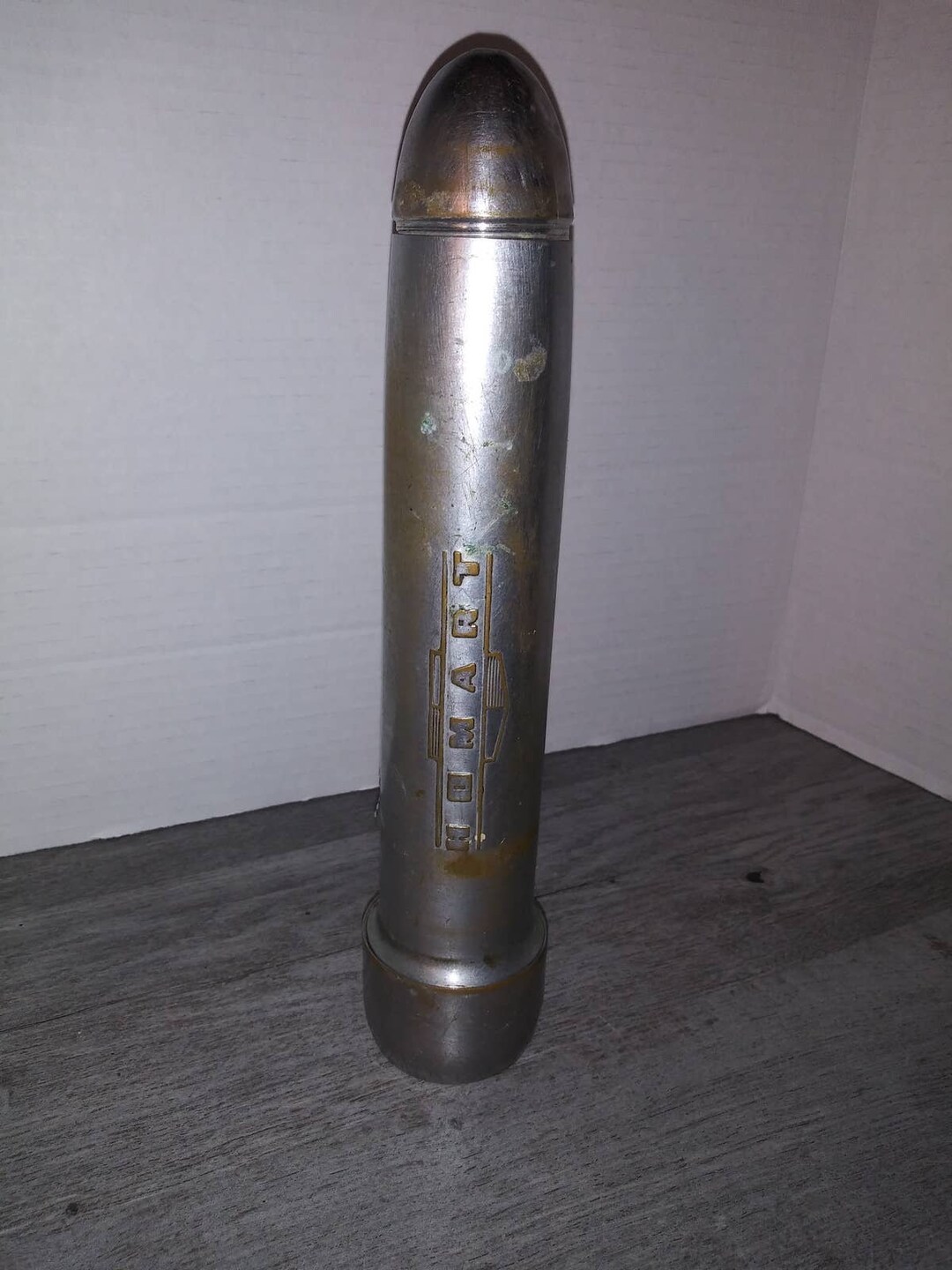 Vintage HOMART Flashlight Bullet Style 1950's Art Deco Metal 10.5" - Etsy