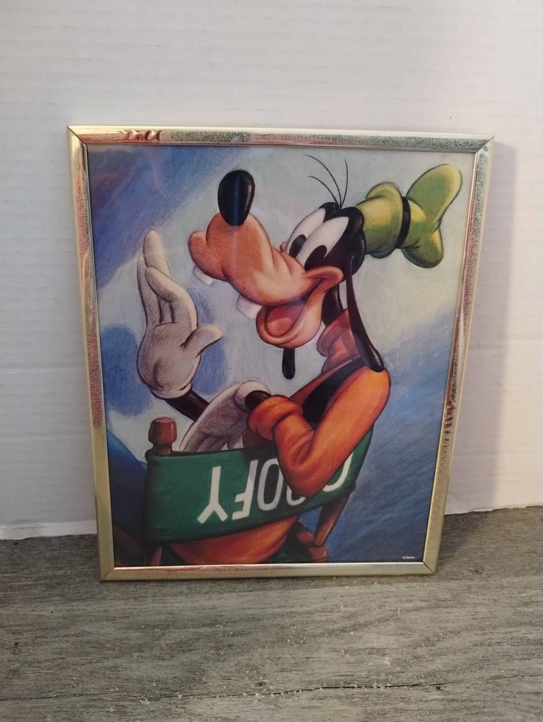 10 X 8 Goofy in Director Chair Framed Print - Etsy