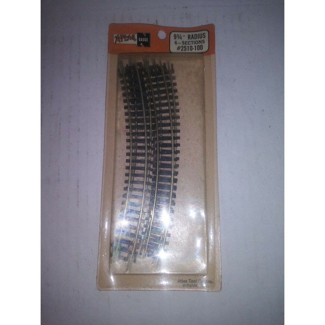 Atlas N Gauge 9-3/4" Radius Track 6-sections #2510-100 - Etsy