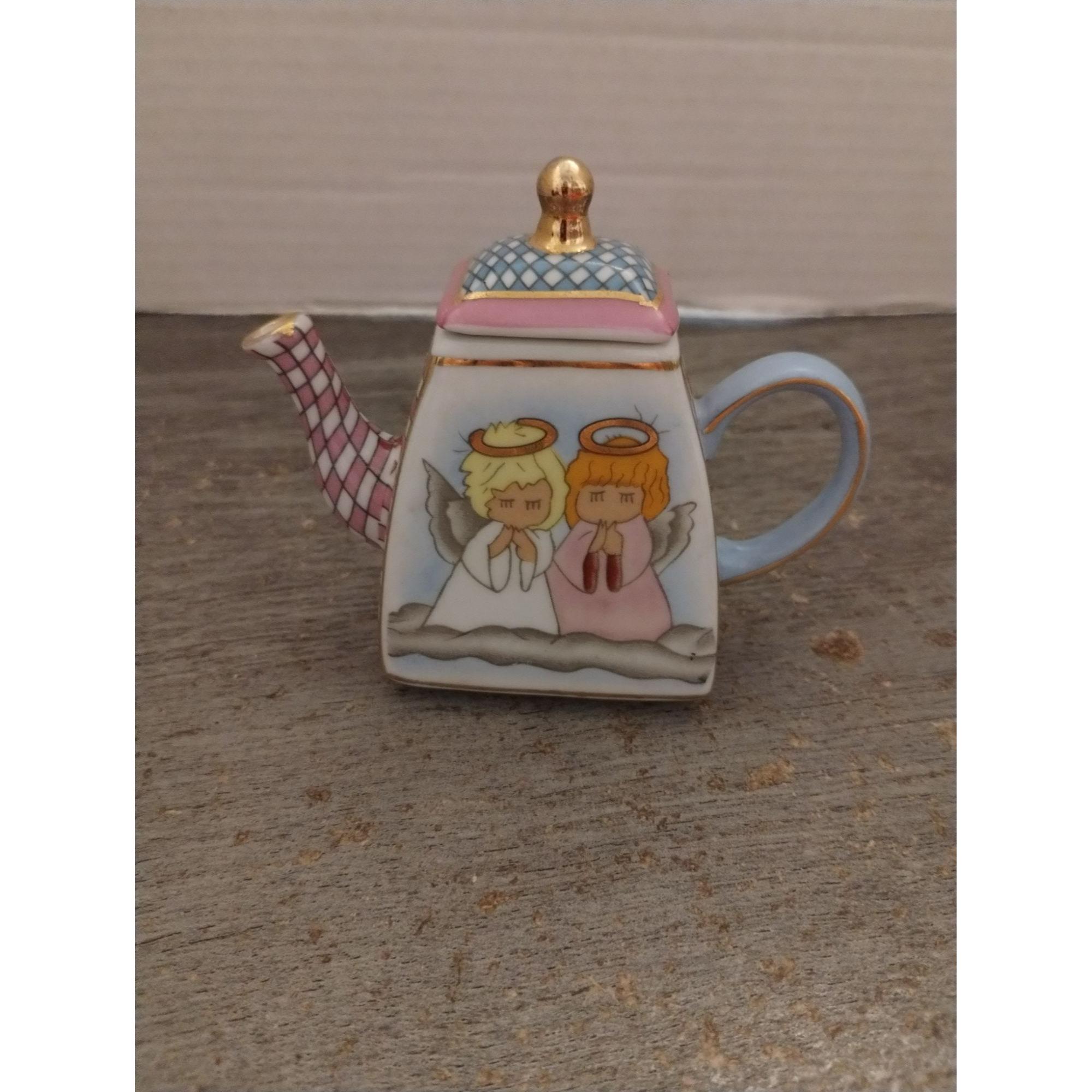 Ceramic Teapot With Angels Design by Enesco Chan 2000 - Etsy