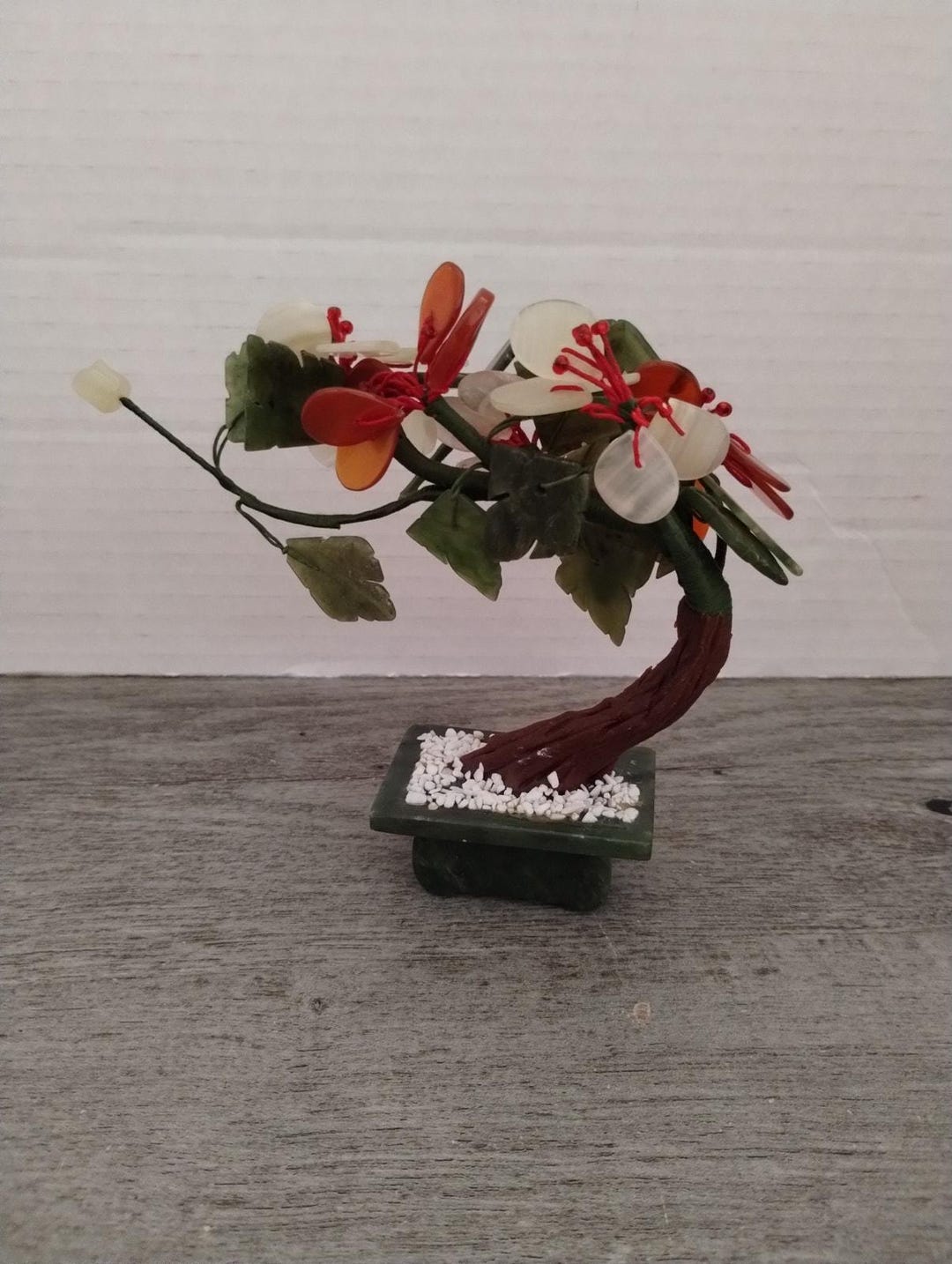 Asian Carved Stone Bonsai Tree - Etsy