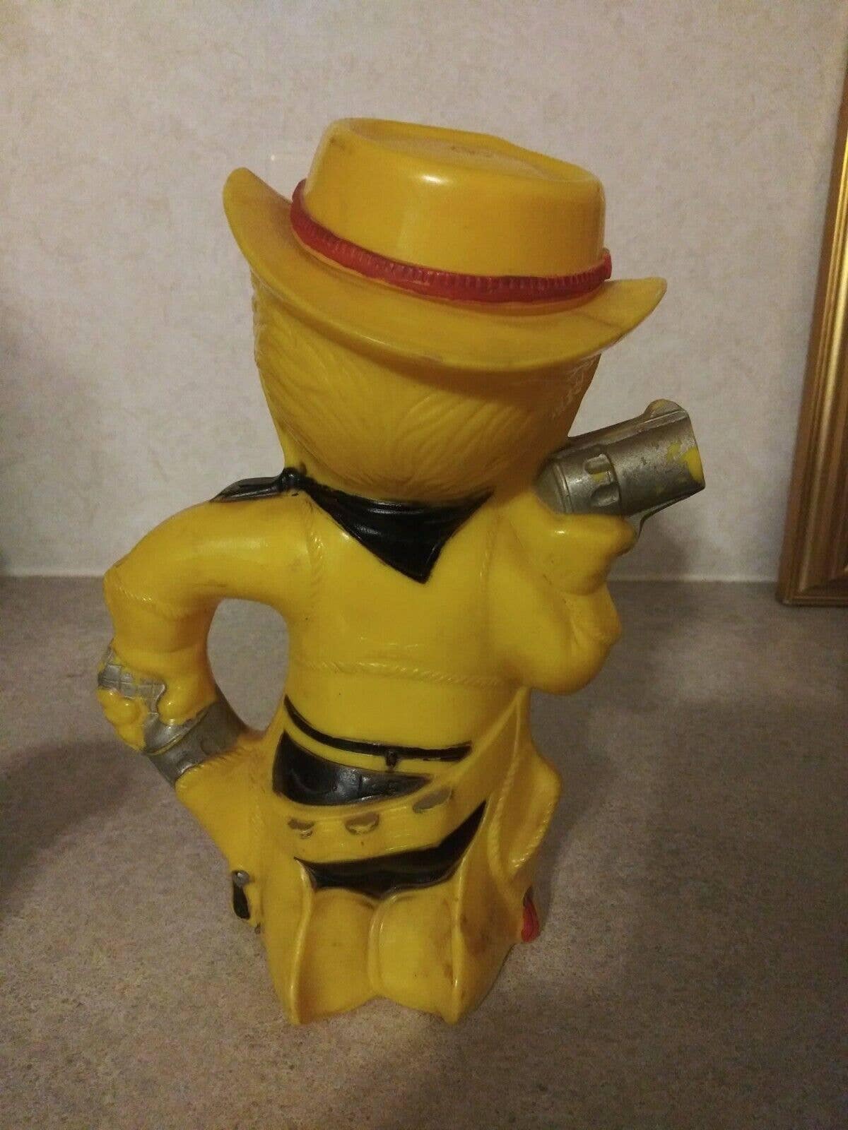 Aladdin Lil' Cowboy Little Western Boy Yellow Plastic Milk Pitcher W ...