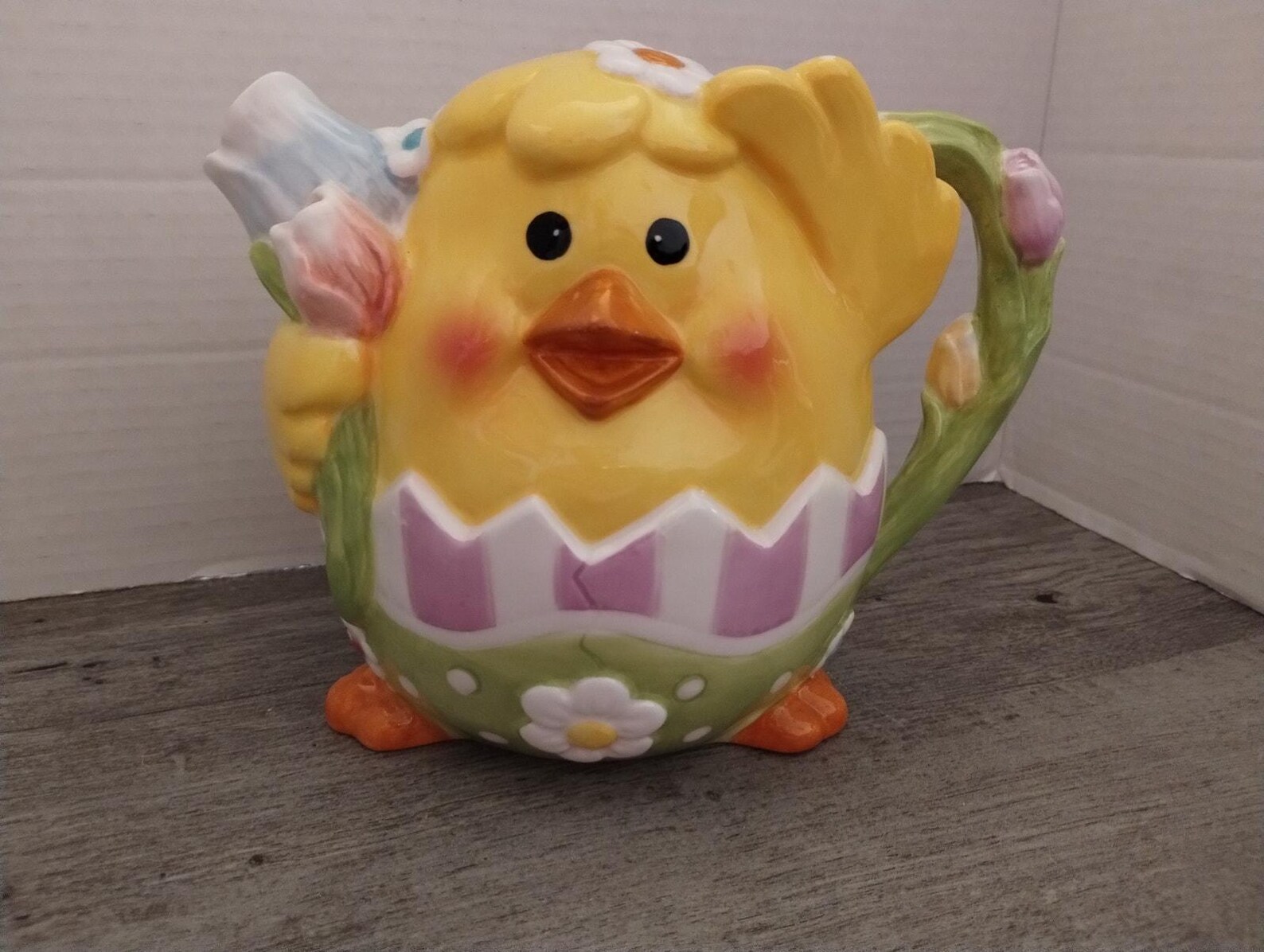 Chang Song Baby Chick in Egg Shell Teapot With Flower Handle - Etsy