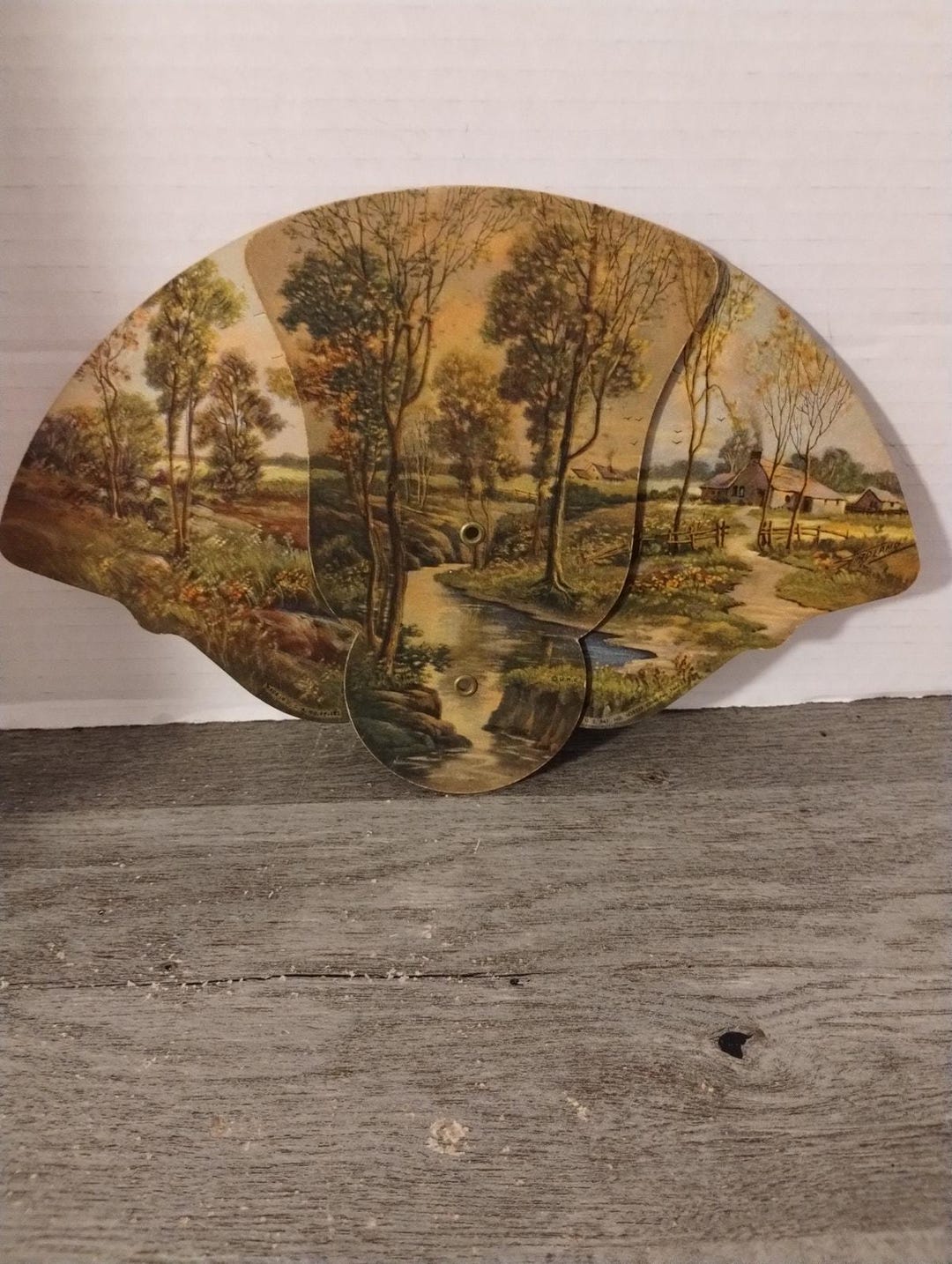 URC Vintage Folding Fan - Etsy