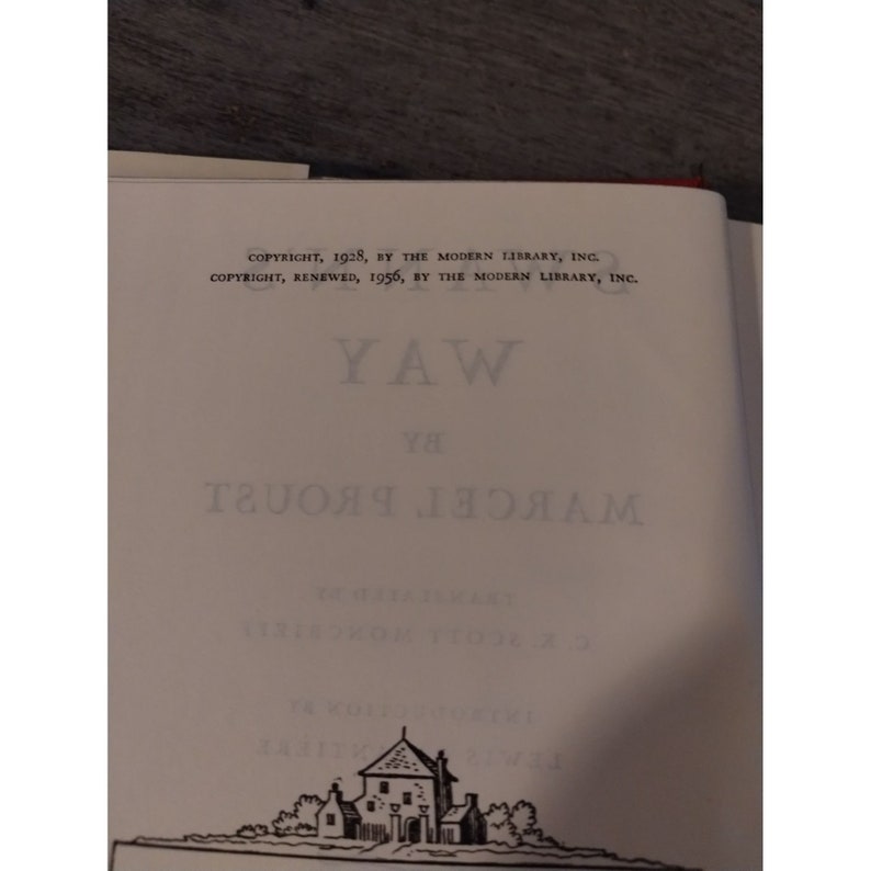 Marcel Proust Swanns Way 1956 Modern Library Edition C. K. Scott ...