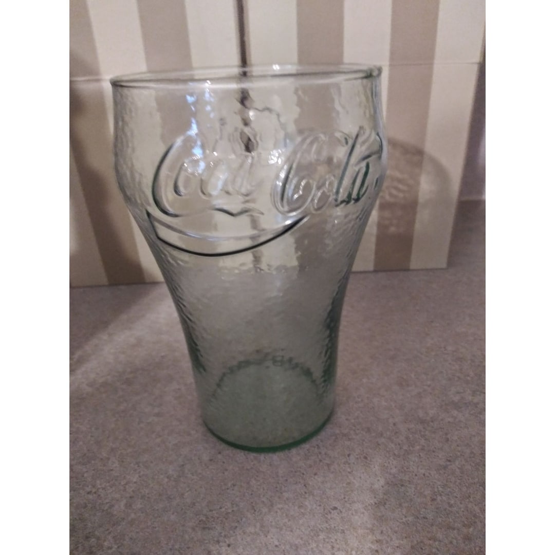 Large Green Glass Coca-cola Vintage Drinking Glass - Etsy