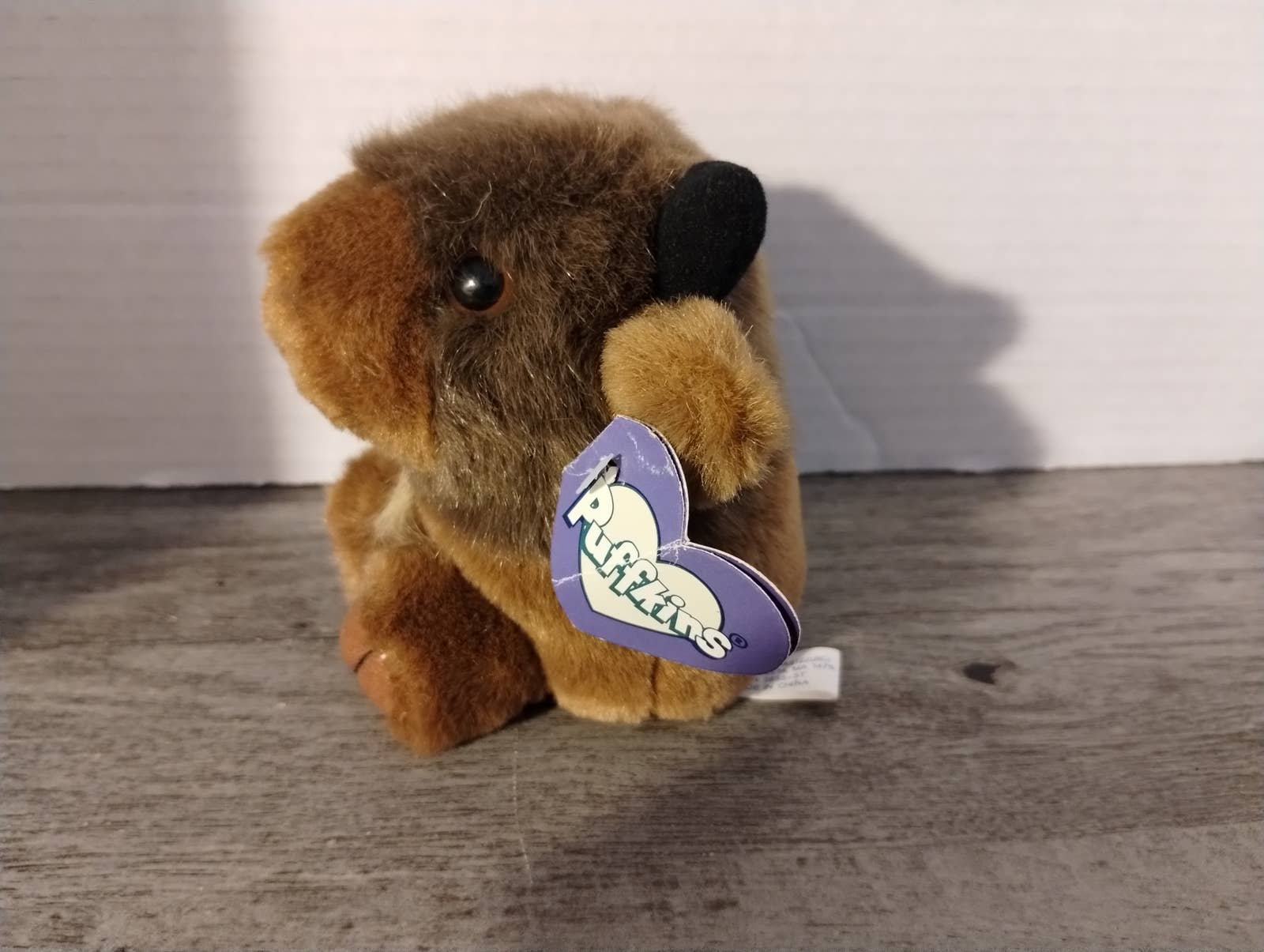 Puffkins Collection "biff" the Buffalo, #6628 Brown Plush 7/1/97 - Etsy