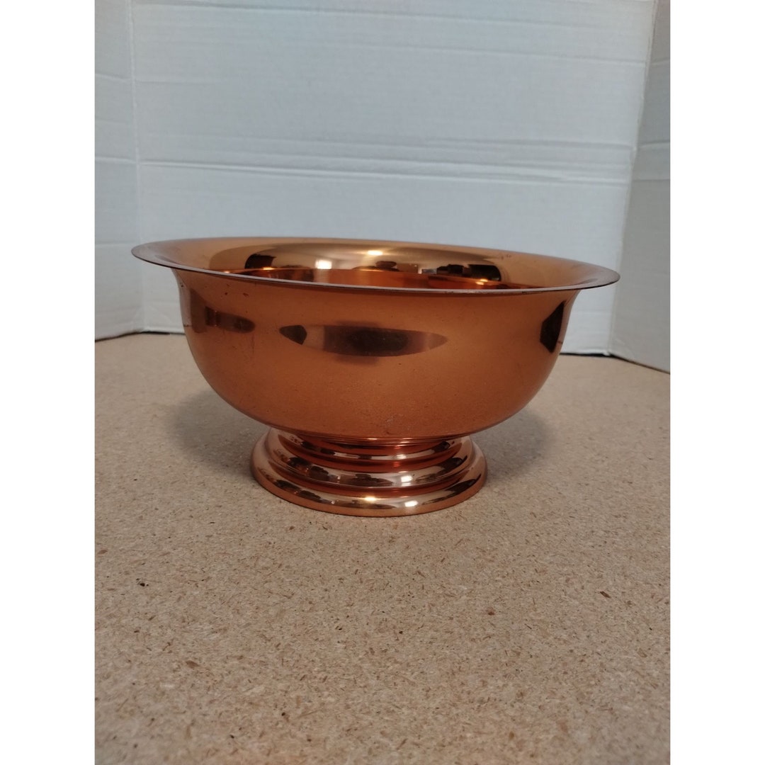 Coppercraft Guild Copper Footed 9 Bowl - Etsy