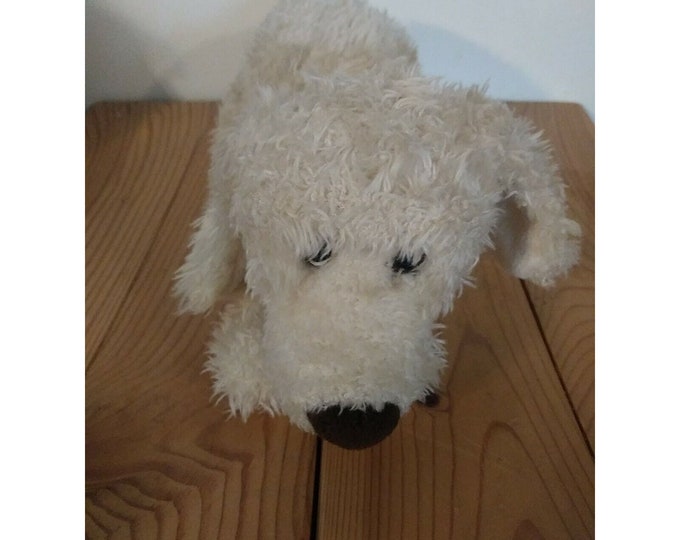 GUND Bonehead Plush Dog Cream Stuffed Animal Toy 13" #5345 - Etsy