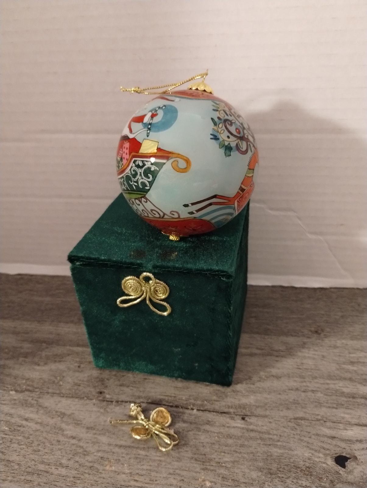 Santa and His Sleigh Pier One Li Bien Ornament - Etsy