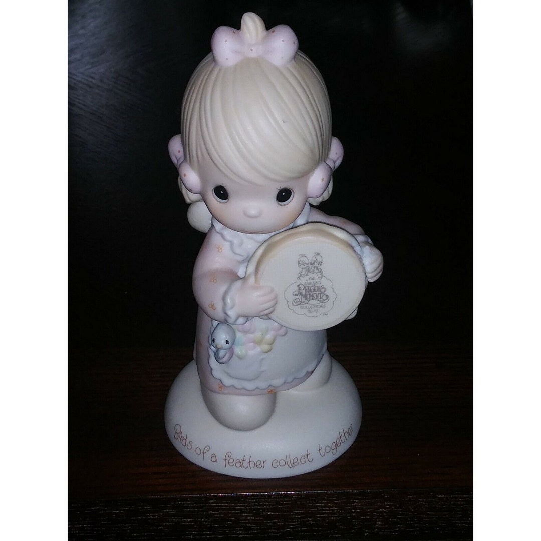 Precious Moments Vintage E0006 Birds of a Feather Collect Together 1986 ...
