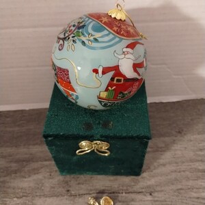 Santa and His Sleigh Pier One Li Bien Ornament - Etsy