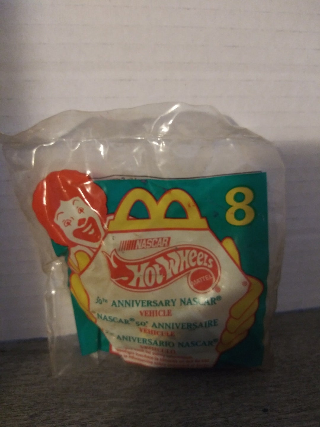 1998 Hot Wheels Mcdonalds Happy Meal Gold NASCAR #8 50th Anniversary - Etsy