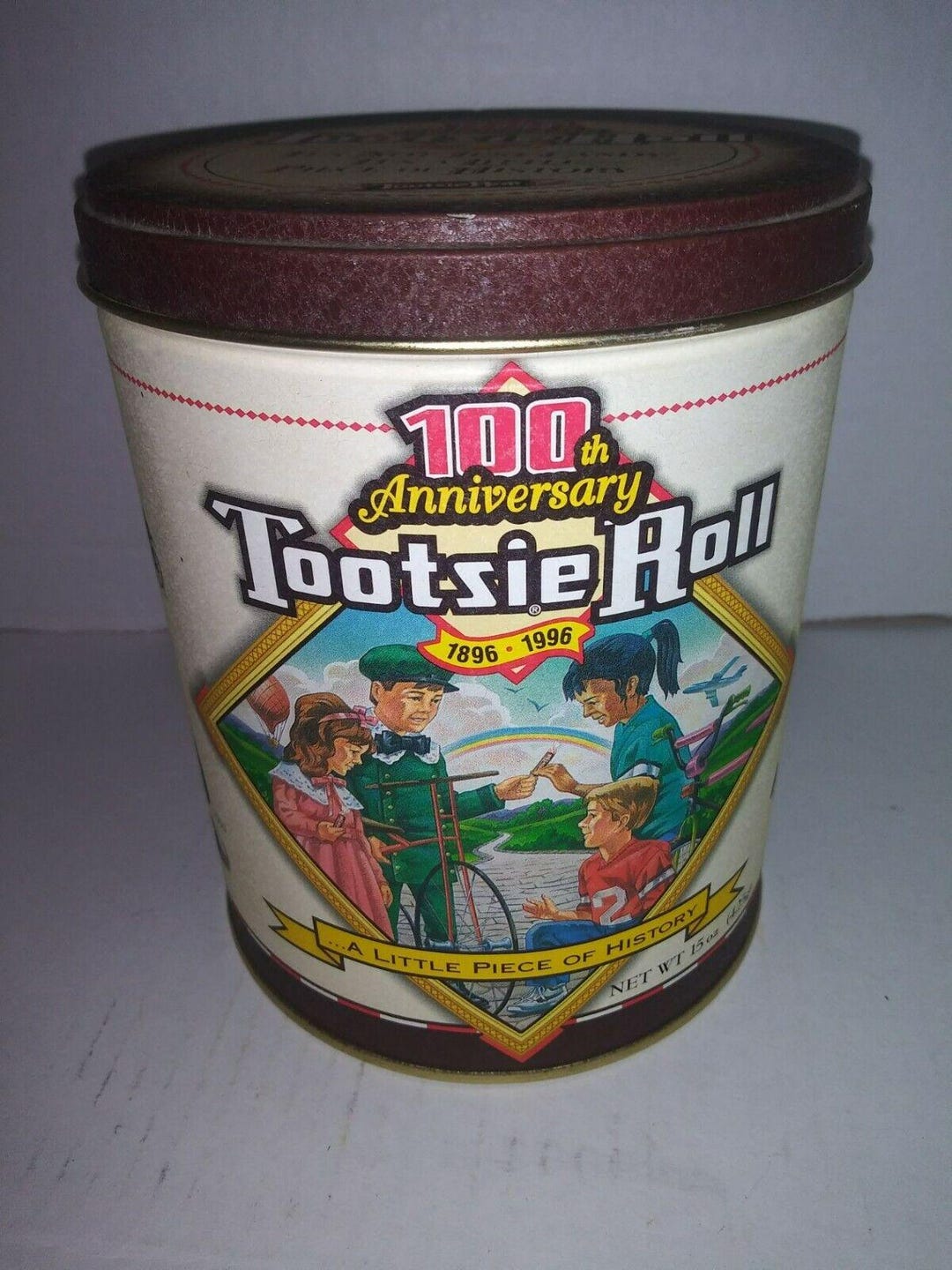 Tootsie Roll 100th Anniversary 1896-1996 Tin Can a Little Piece of ...