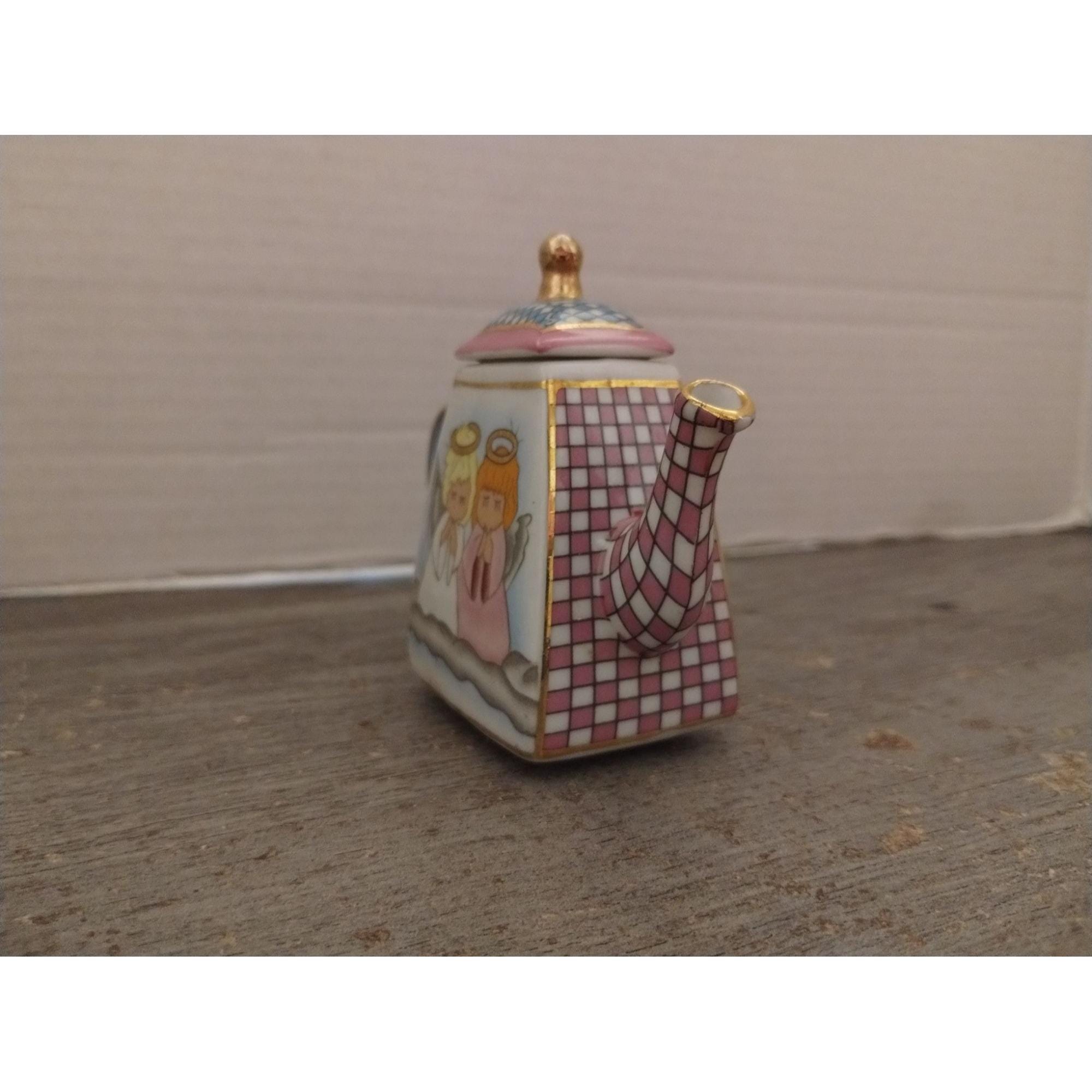 Ceramic Teapot With Angels Design by Enesco Chan 2000 - Etsy