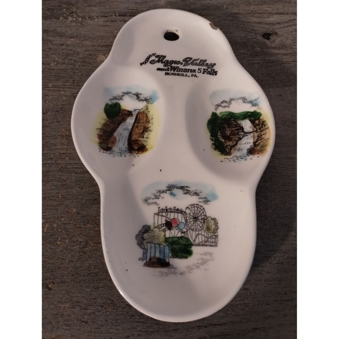 Pocono's Magic Valley and Winona 5 Falls Bushkill PA Souvenir Ceramic ...