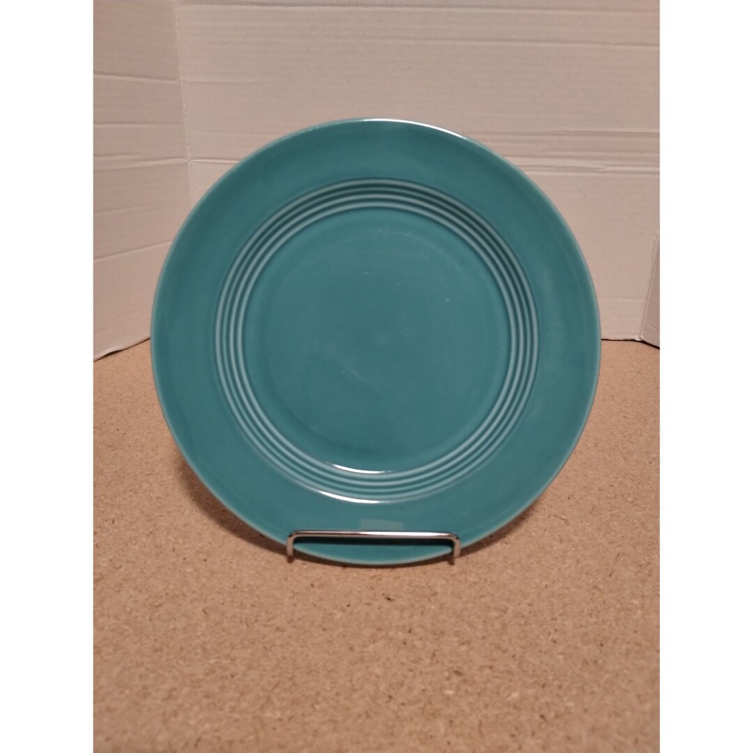 9" Turquoise Blue Luncheon Plate - Etsy