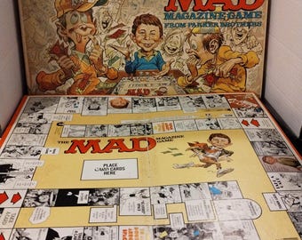 Vintage MAD Magazine Board Game 1979 Complete Set Funny Comic Game ...