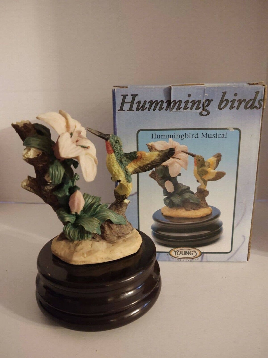 1997 Young's Hummingbird Musical Figurine #30903 - Etsy